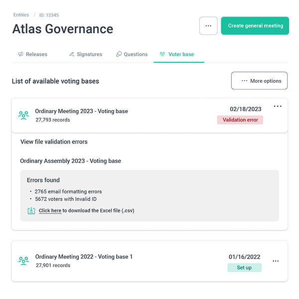 Atlas AGM - The ideal General Meeting software for any type of entity