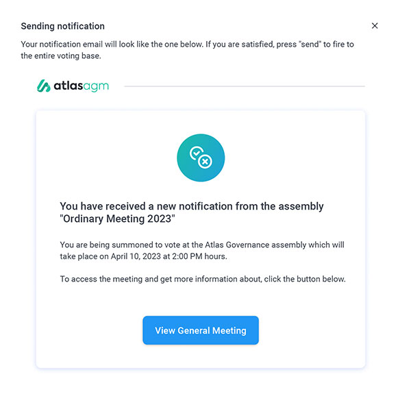 Atlas AGM - The ideal General Meeting software for any type of entity